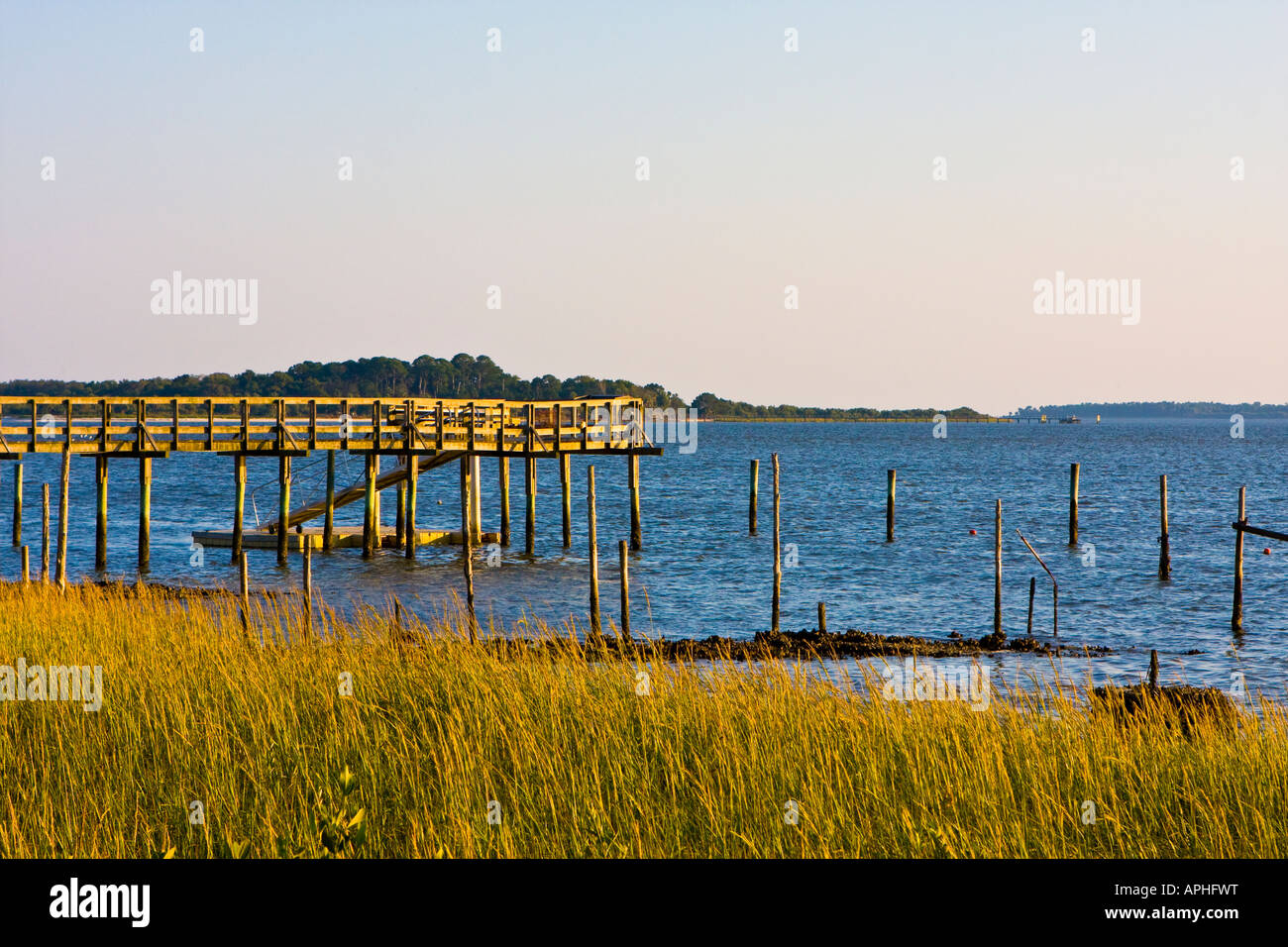 Tourist and Vacation Views of Historical Cedar Key Florida Stock Photo ...