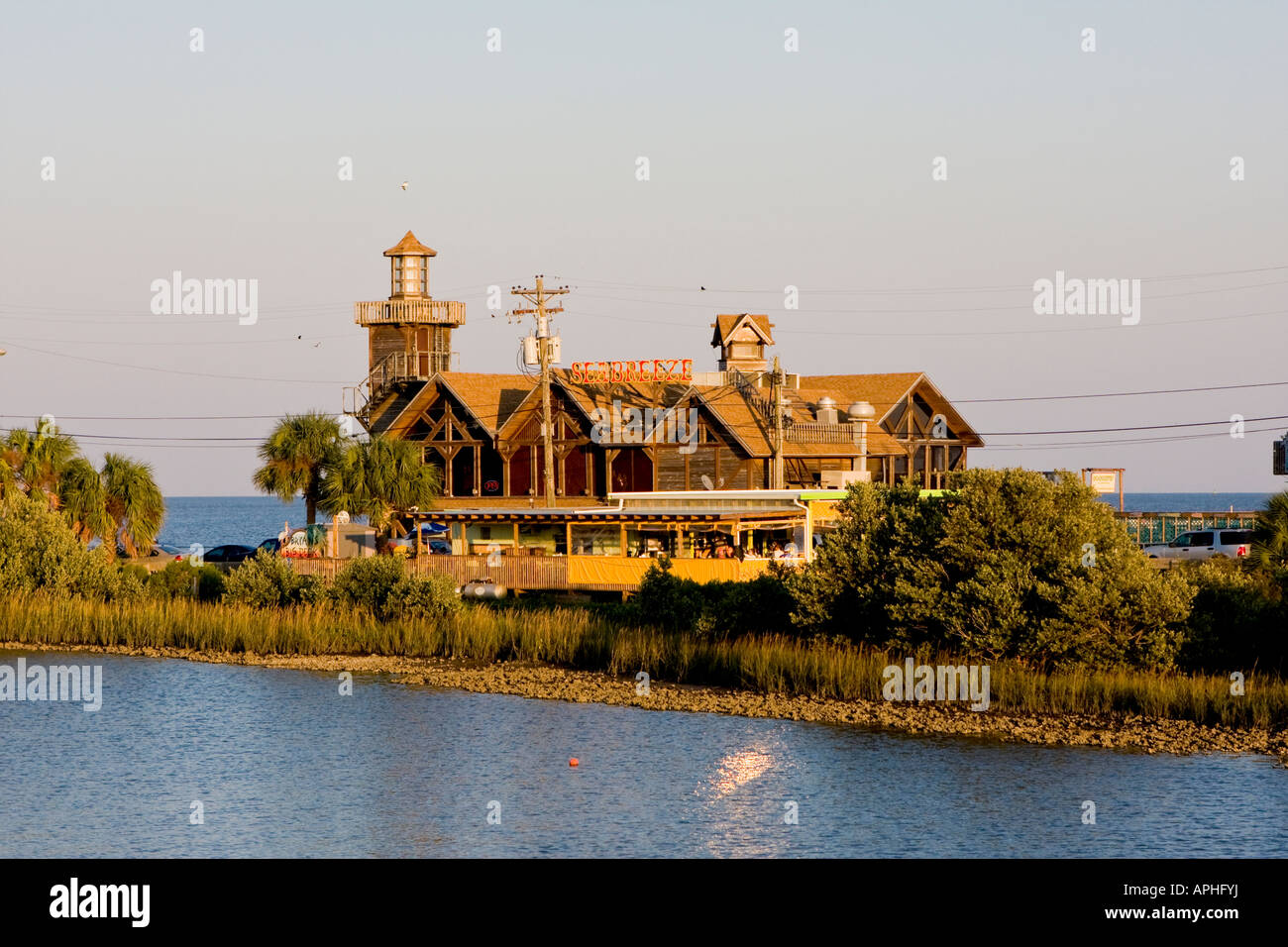 Tourist and Vacation Views of Historical Cedar Key Florida Stock Photo ...