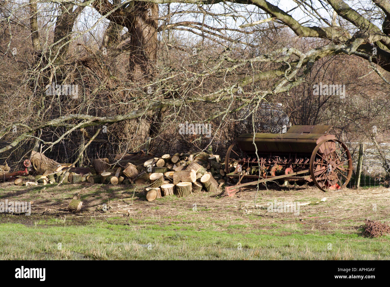 Wood plough hi-res stock photography and images - Alamy