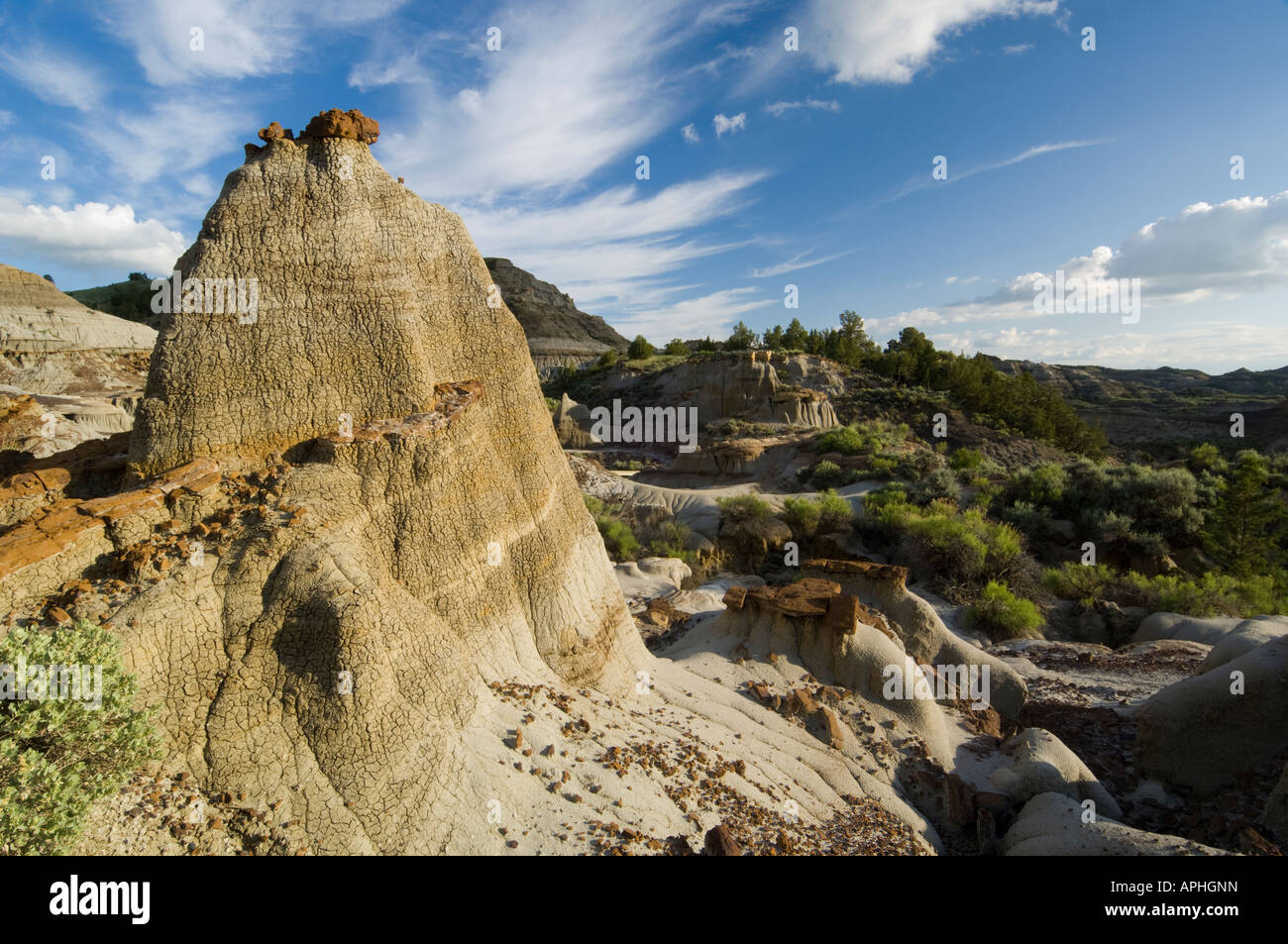Rock formation Makoshika State Park Montana Stock Photo - Alamy