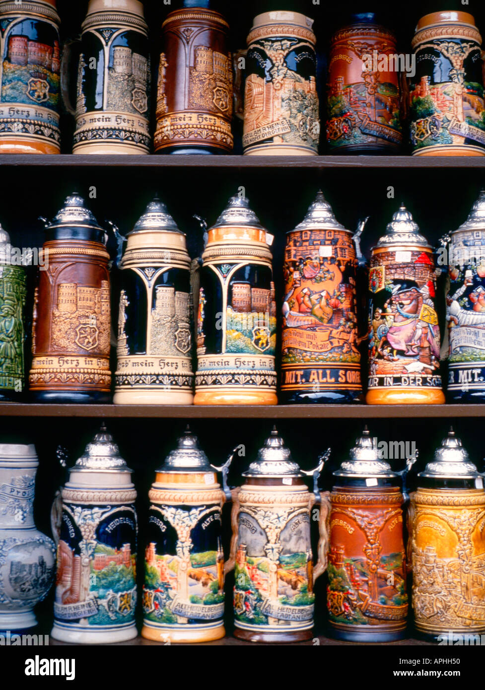 German Beer Mugs Stock Photo - Alamy