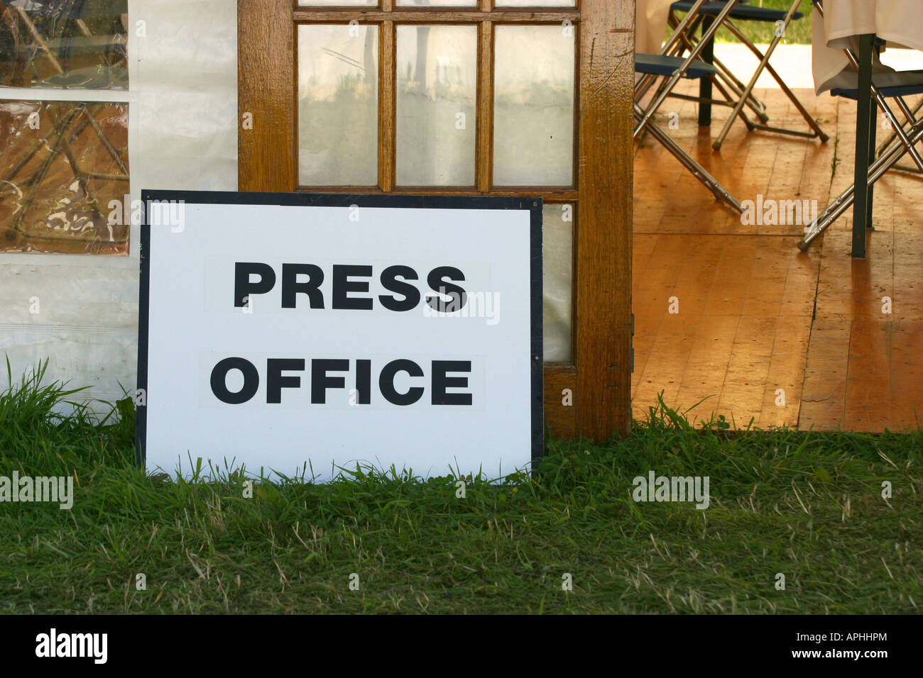Press office sign Stock Photo - Alamy