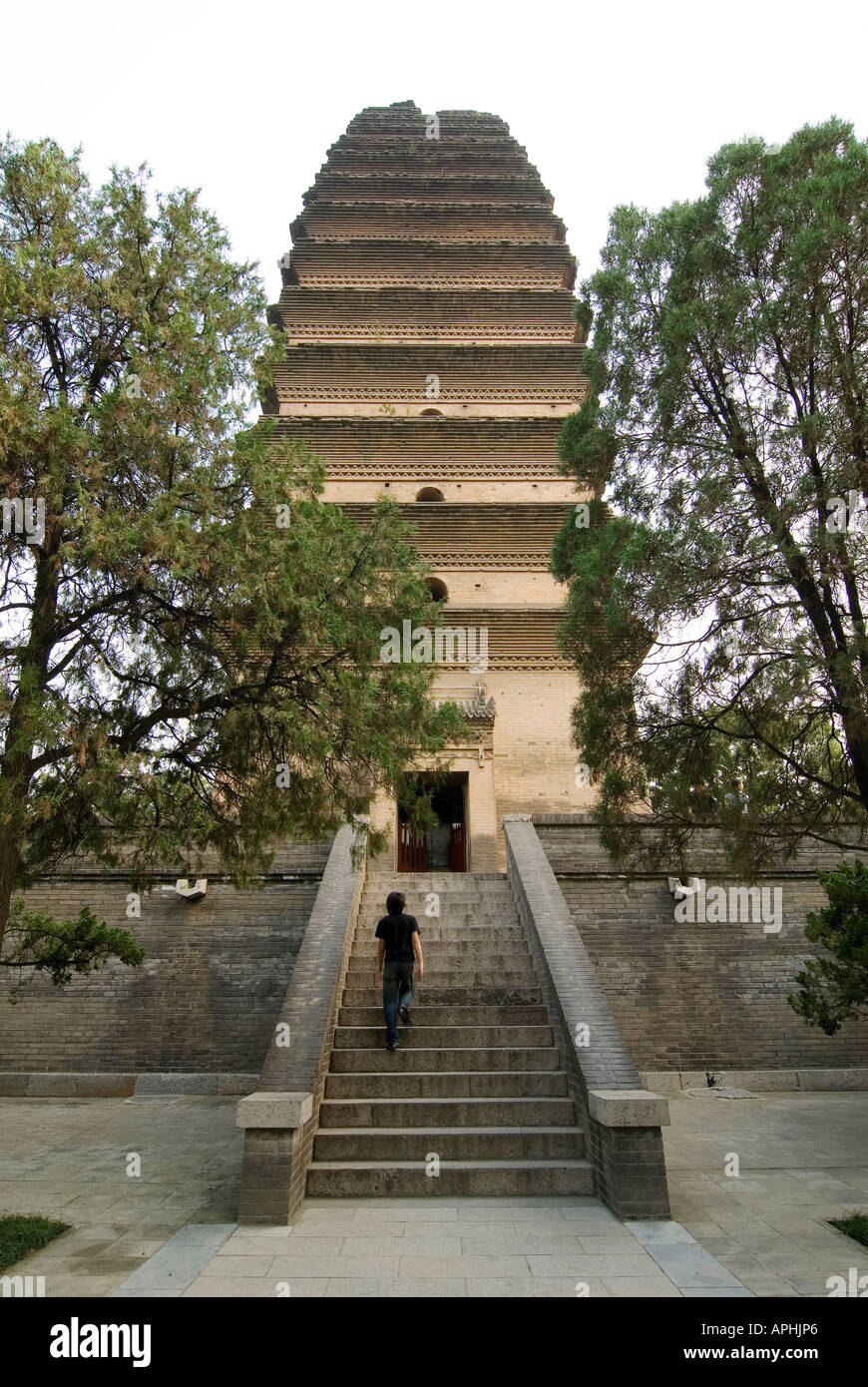 Small Wild Goose Pagoda Xian China Stock Photo - Alamy