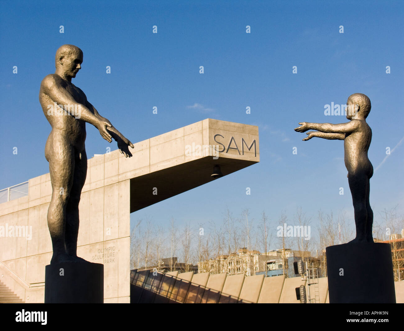 Father and Son sculpture Olympic Sculpture Park Seattle Art Museum ...