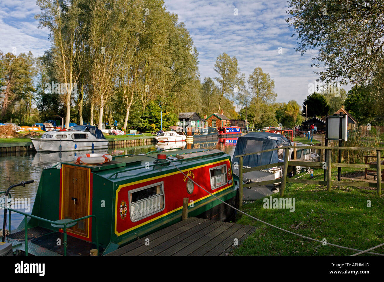 Paper MIll Lock on the river Chelmer at little Baddow, Near Chelmsford ...