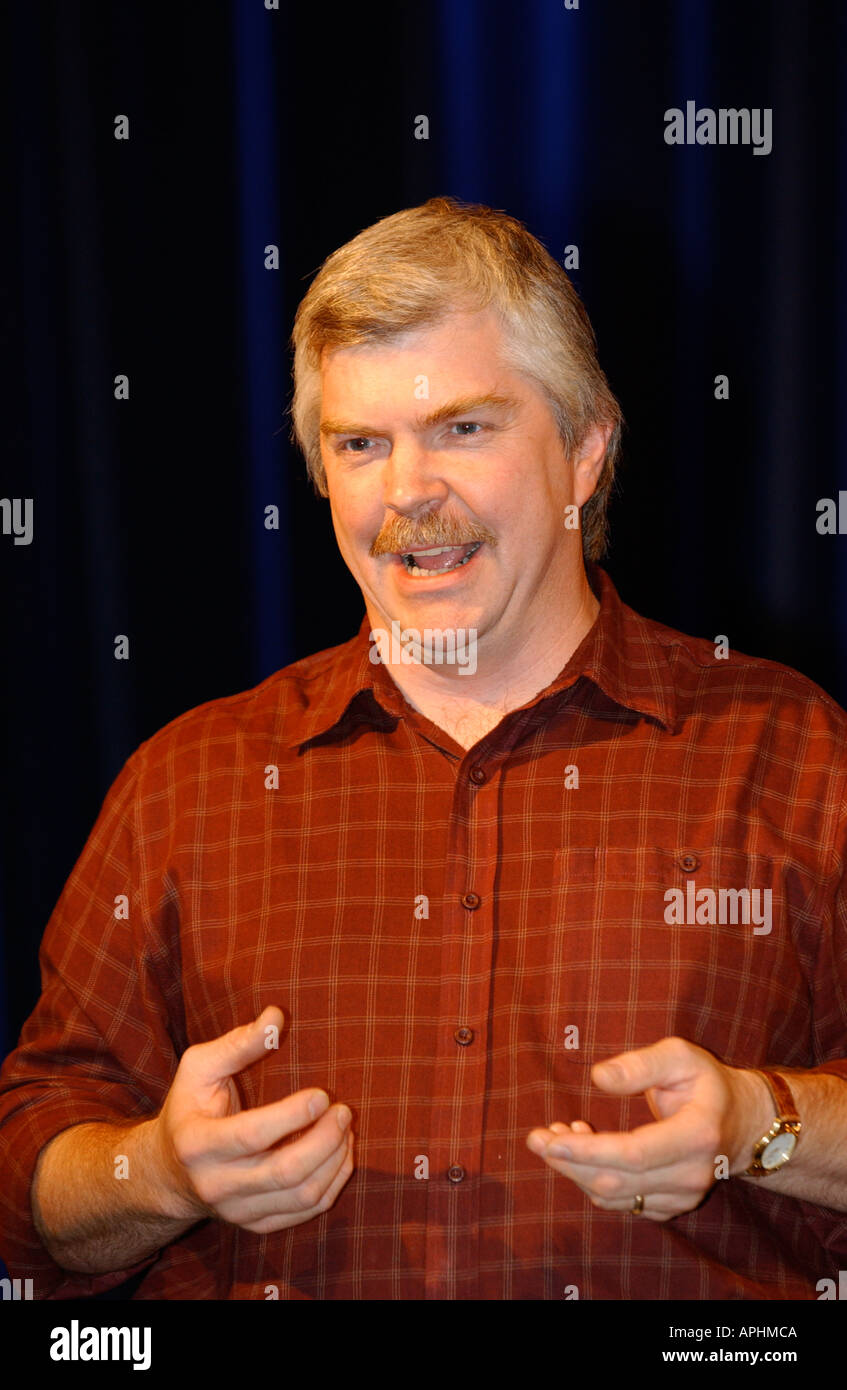 Radio Presenter Steve Brooke Stock Photo - Alamy