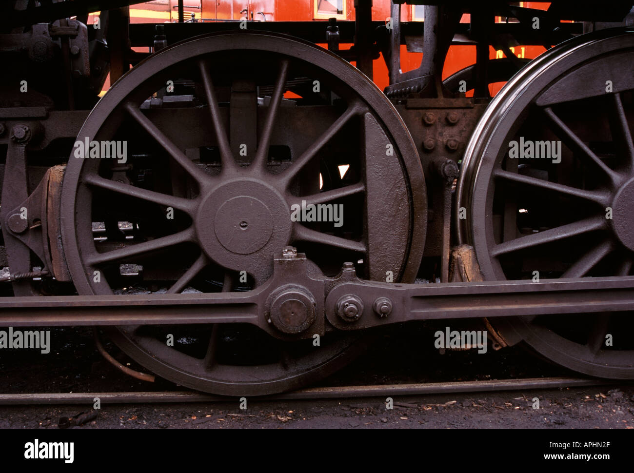 Steam engine wheel hi-res stock photography and images - Alamy