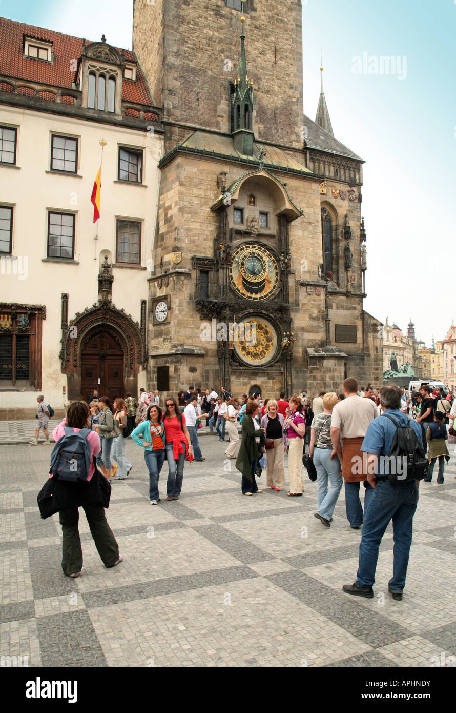 Astronomical clock prague old town square town hall time timepiece hi ...