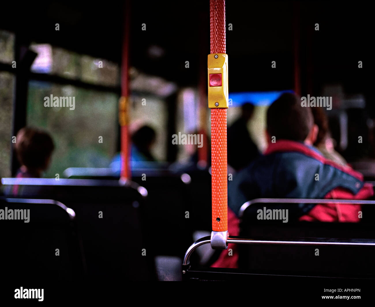 Stop request button in a bus hi-res stock photography and images - Alamy