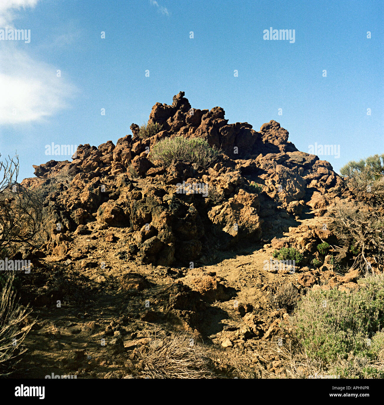 views of rock and natural formations in mount tiede national park in ...