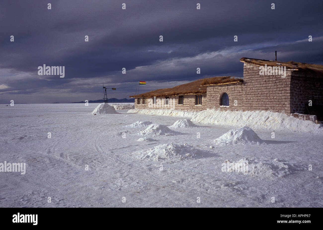 Salt Hotel made entirely out of salt in Salar de Uyuni which is the ...