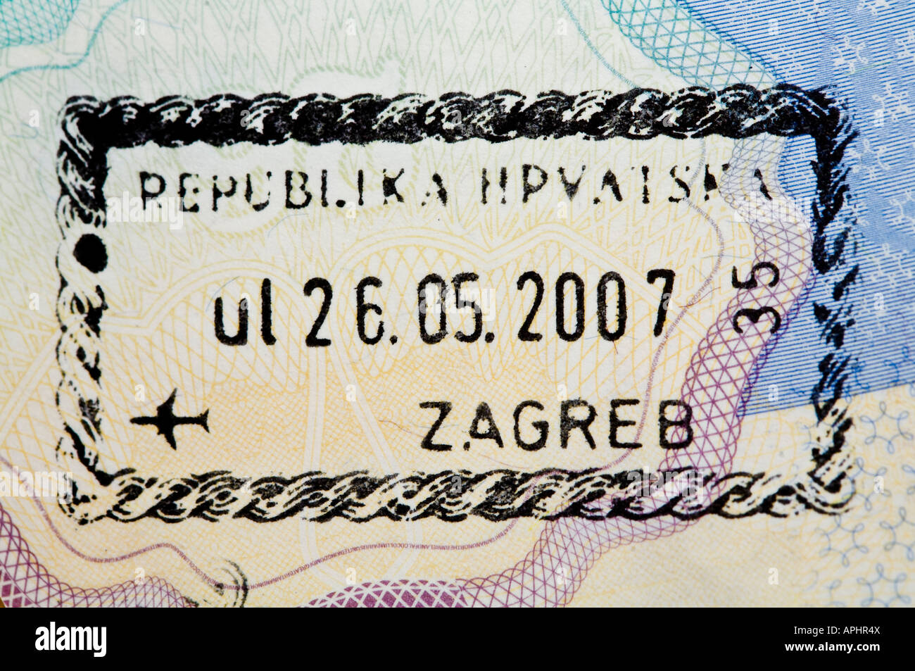 Zagreb passport stamp hi-res stock photography and images - Alamy