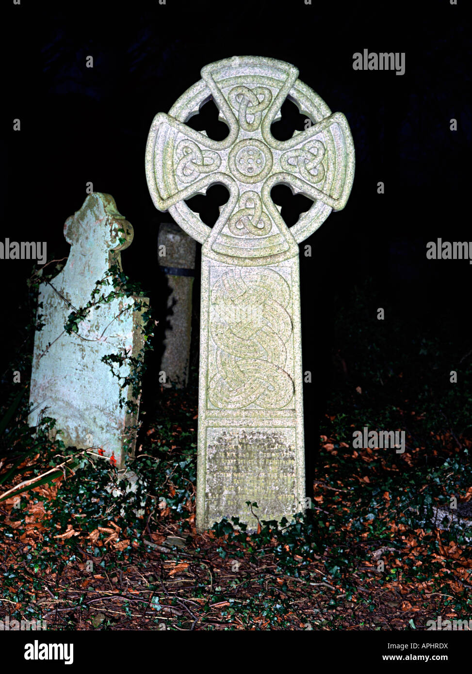 gravestones in a graveyard Stock Photo - Alamy