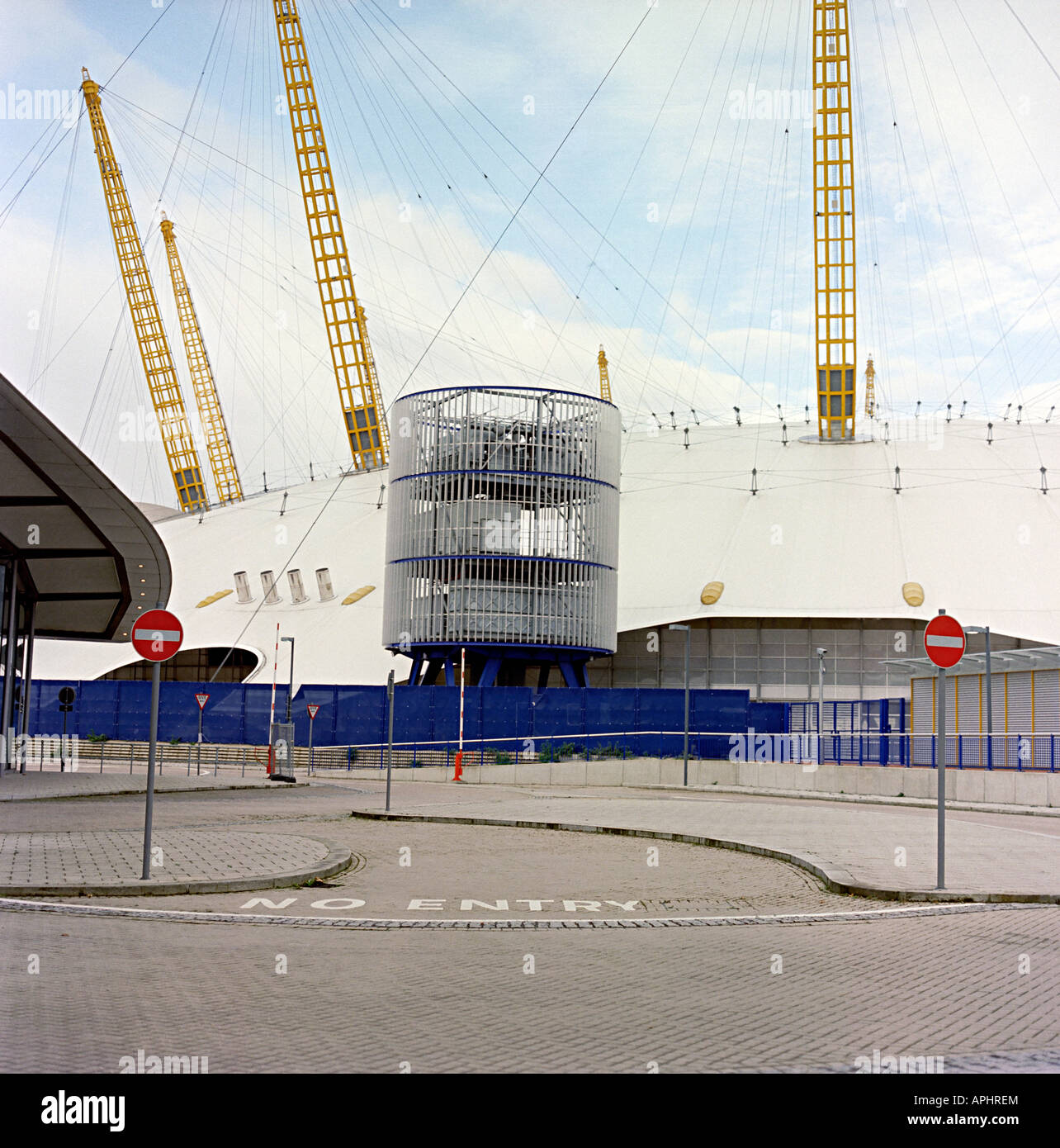 views of millennium dome before it became o2 arena Stock Photo - Alamy