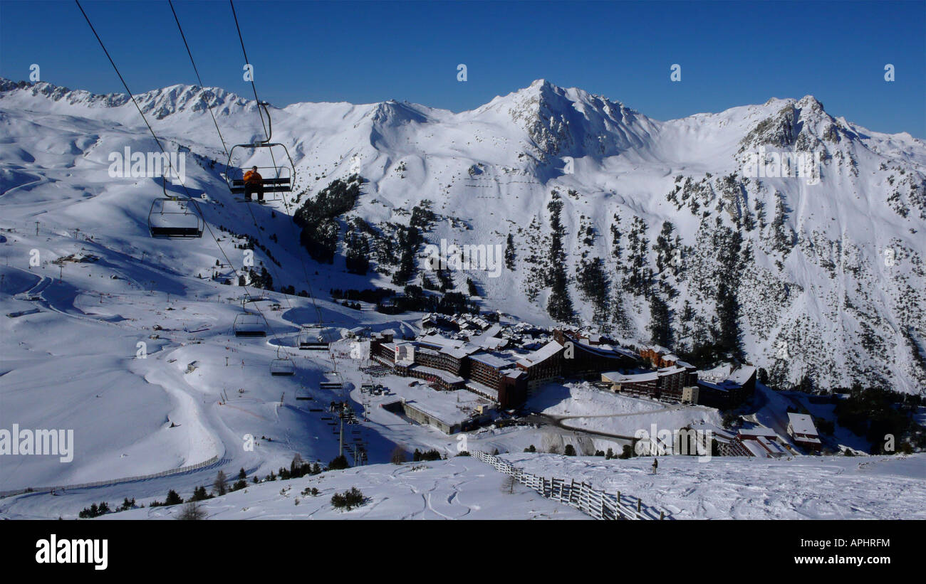 Skiing in les Arc 2000 in the French Alps France Stock Photo - Alamy