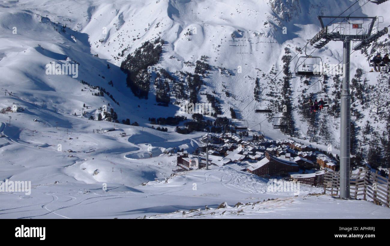 Views of les Arc 2000 in the French Alps France Stock Photo - Alamy