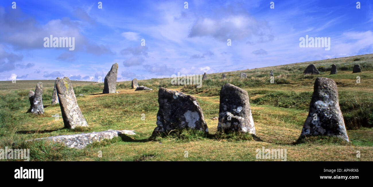 Stone circle dartmoor hi-res stock photography and images - Alamy