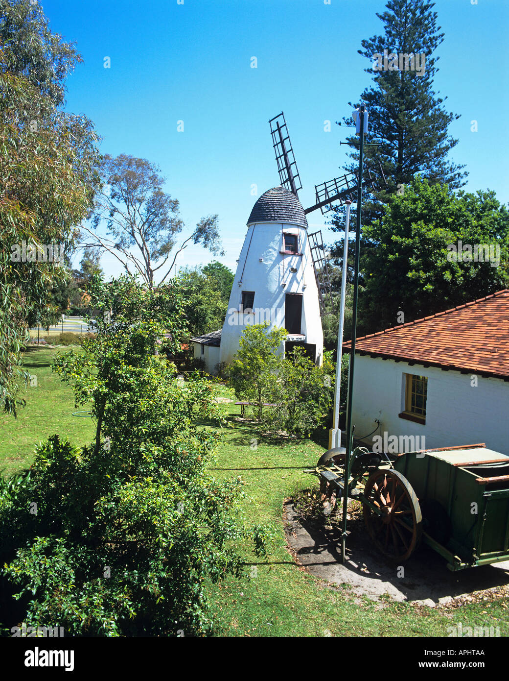 Old flour mill on Mill Point south side of Narrows Bridge Perth which ...