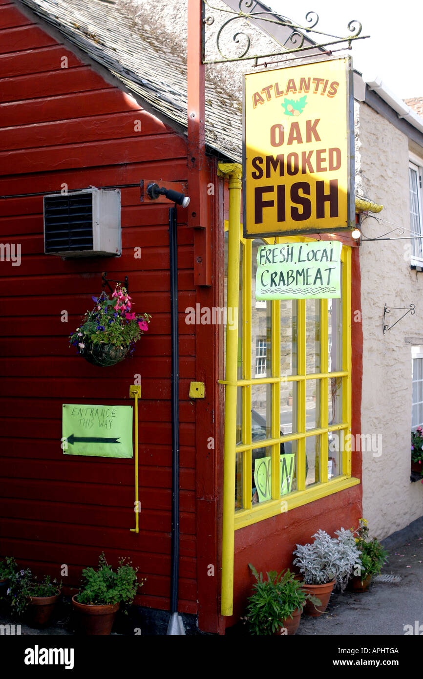 Fishmonger Cornwall England Stock Photo - Alamy