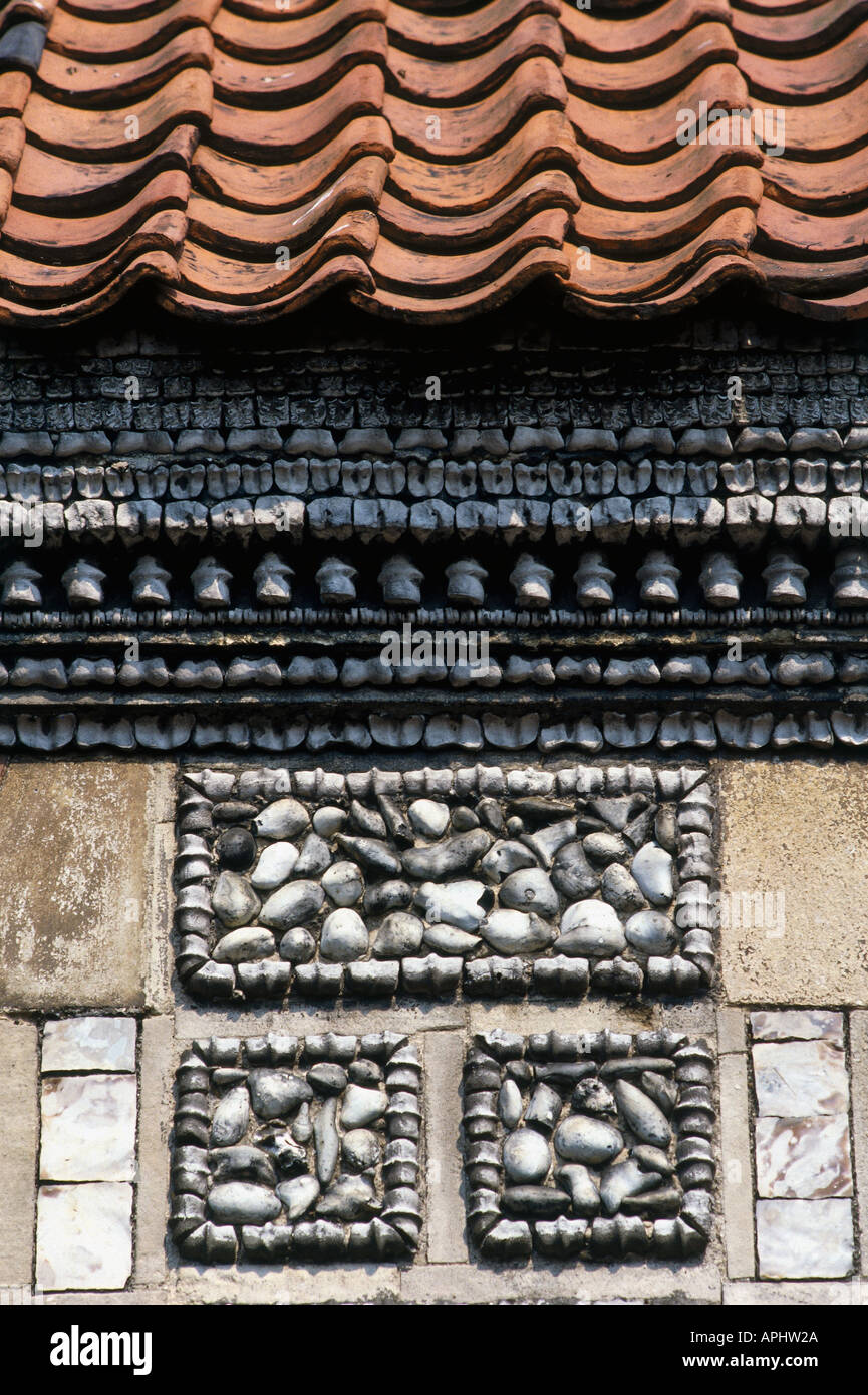 Whalebone House with bone and flint decoration at Cley next the Sea in ...