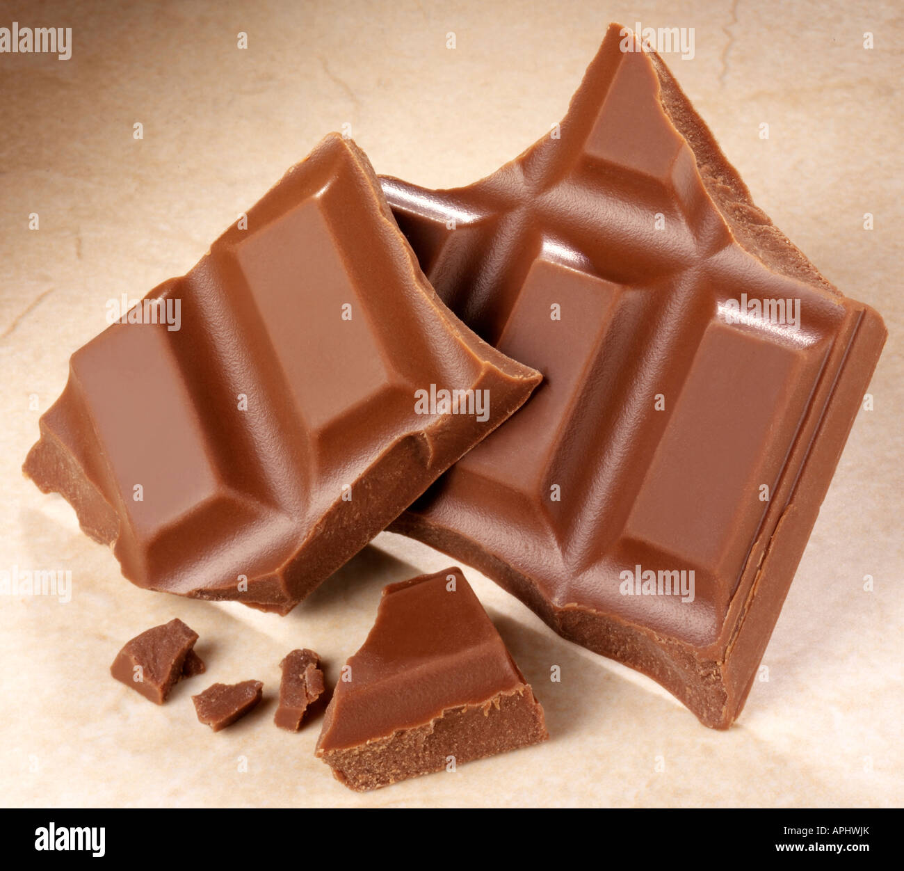 MILK CHOCOLATE CHUNKS Stock Photo - Alamy