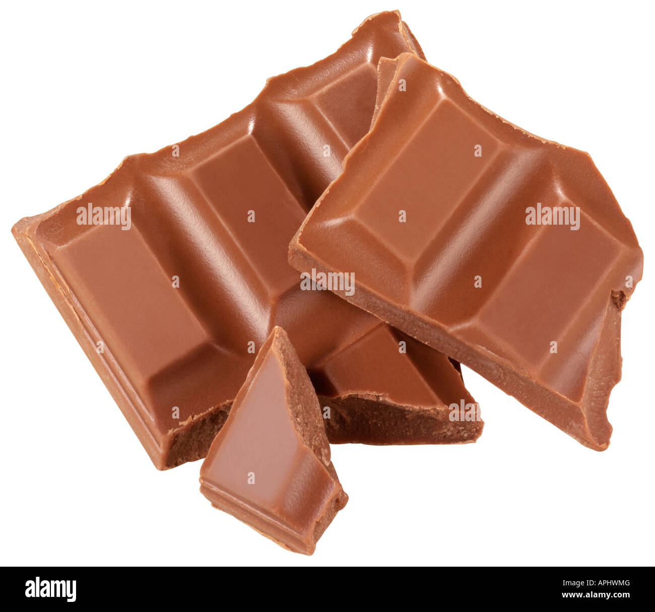 MILK CHOCOLATE PIECES Stock Photo - Alamy