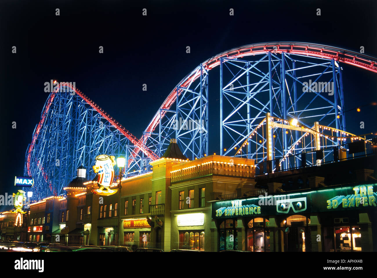 The Pepsi Max Big One roller coaster on the pleasure beach at Blackpool ...