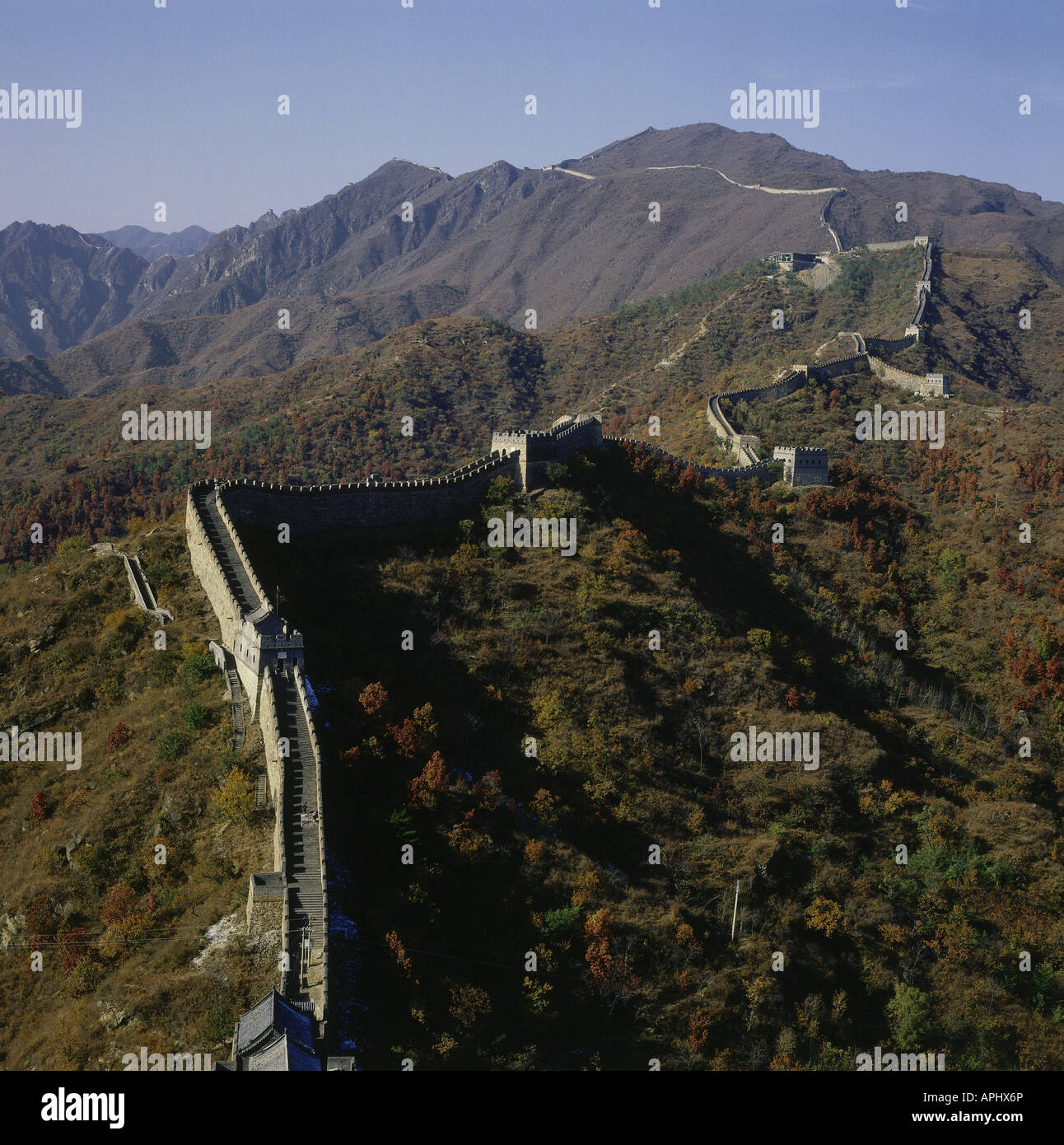 geography / travel, China, Great Wall, near Beijing, landscape ...