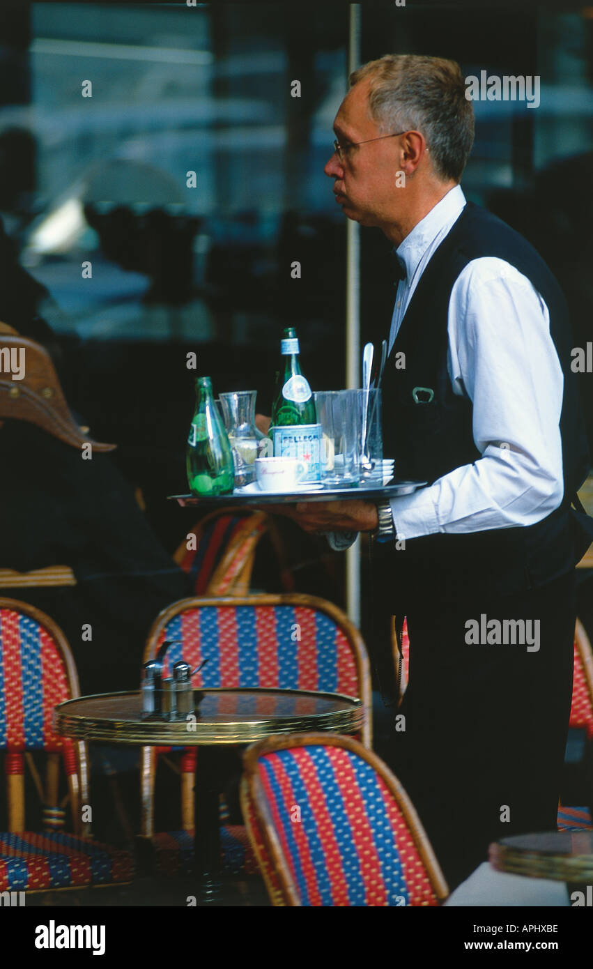 Paris waiter tray hi-res stock photography and images - Alamy