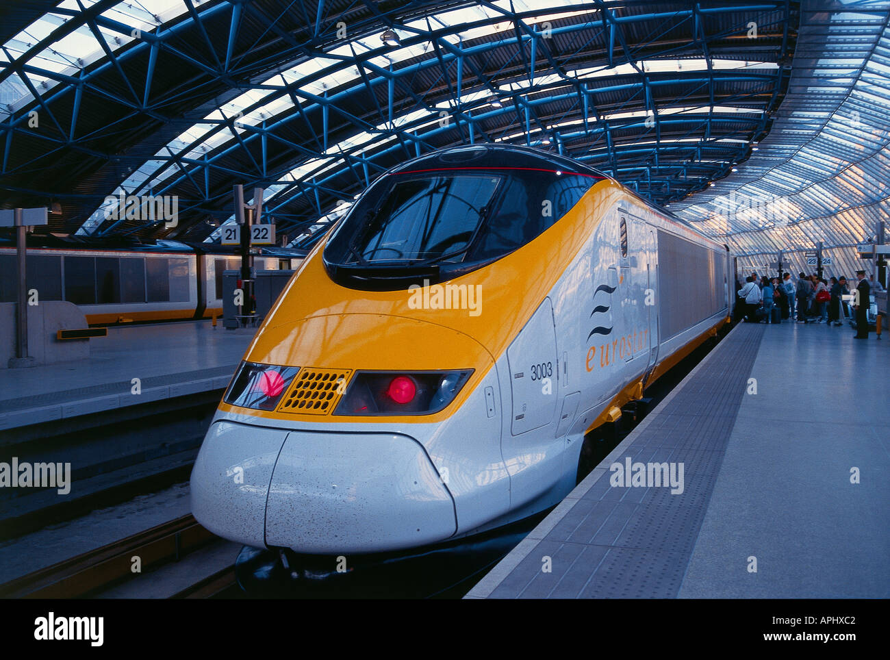 Eurostar train at Waterloo station in London England Stock Photo - Alamy