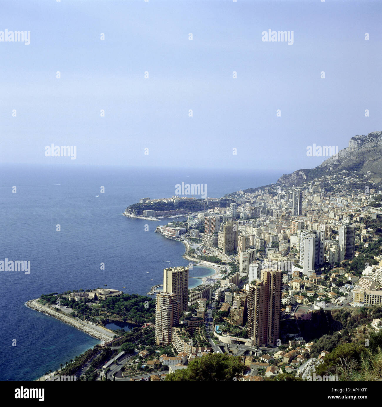 geography / travel, Monaco, Monte Carlo, overview Stock Photo - Alamy