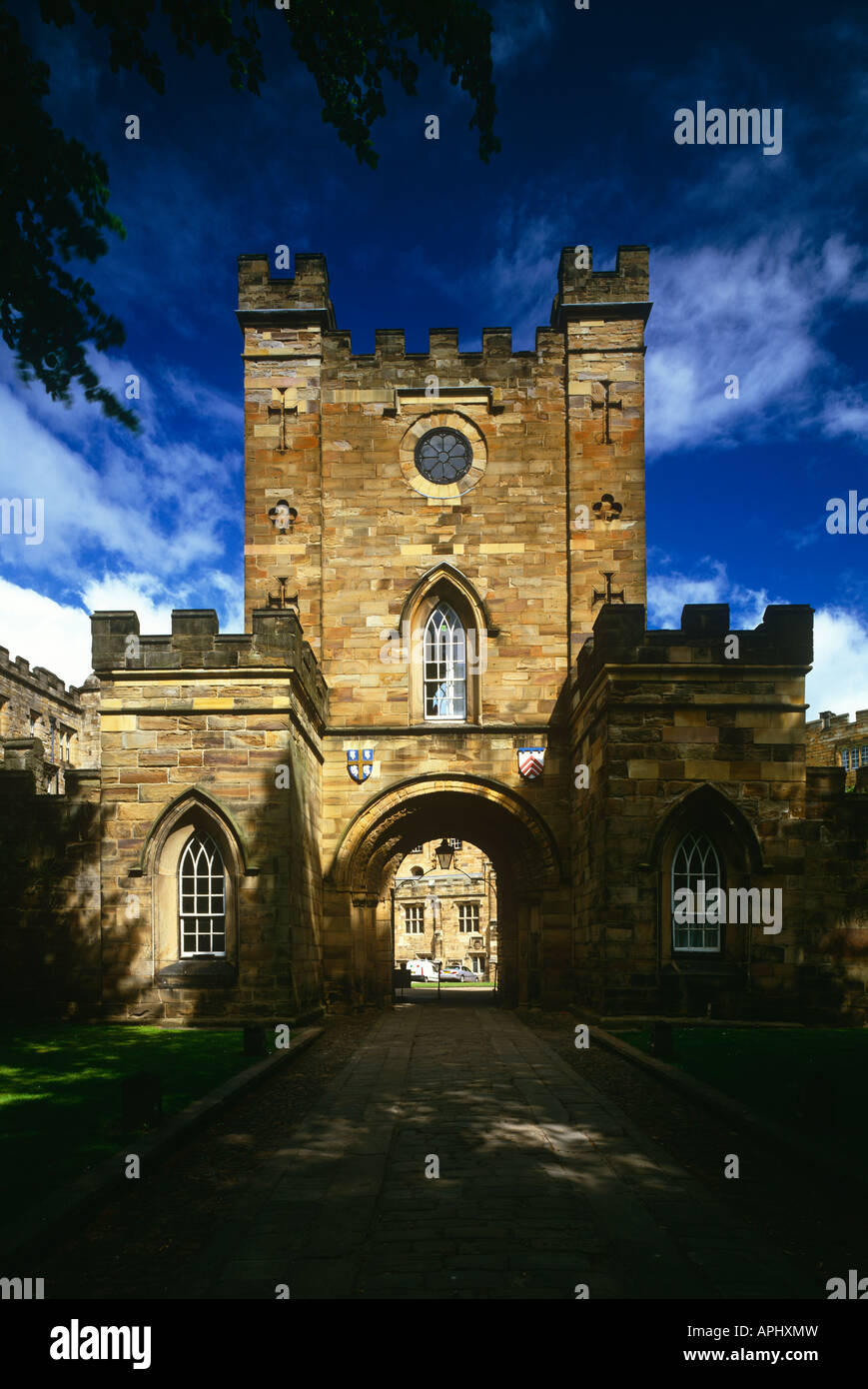 The Gatehouse at Durham Castle, Durham City, County Durham Stock Photo ...