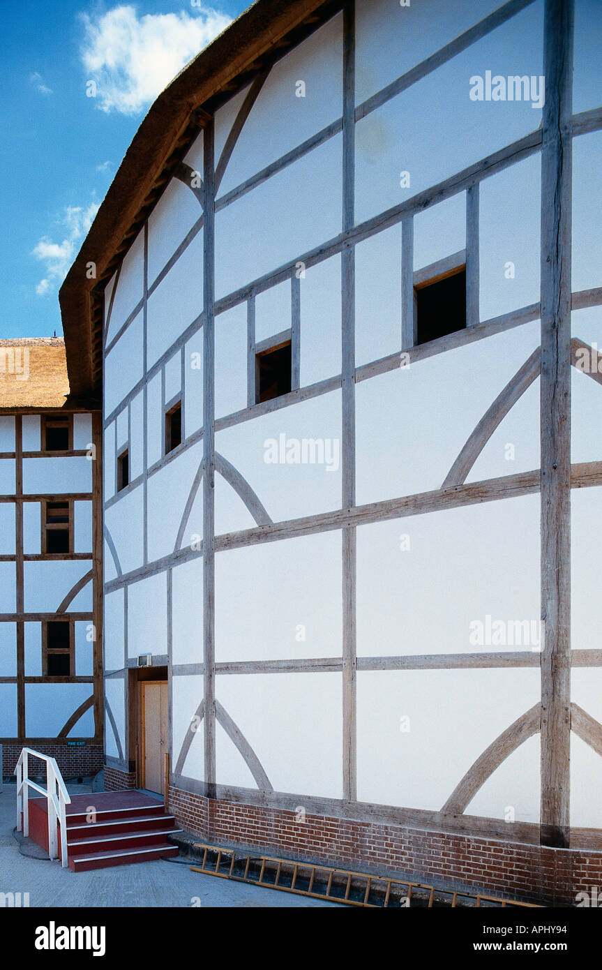 Recreated Globe Theatre Bankside London Reconstruction of Elizabethan ...