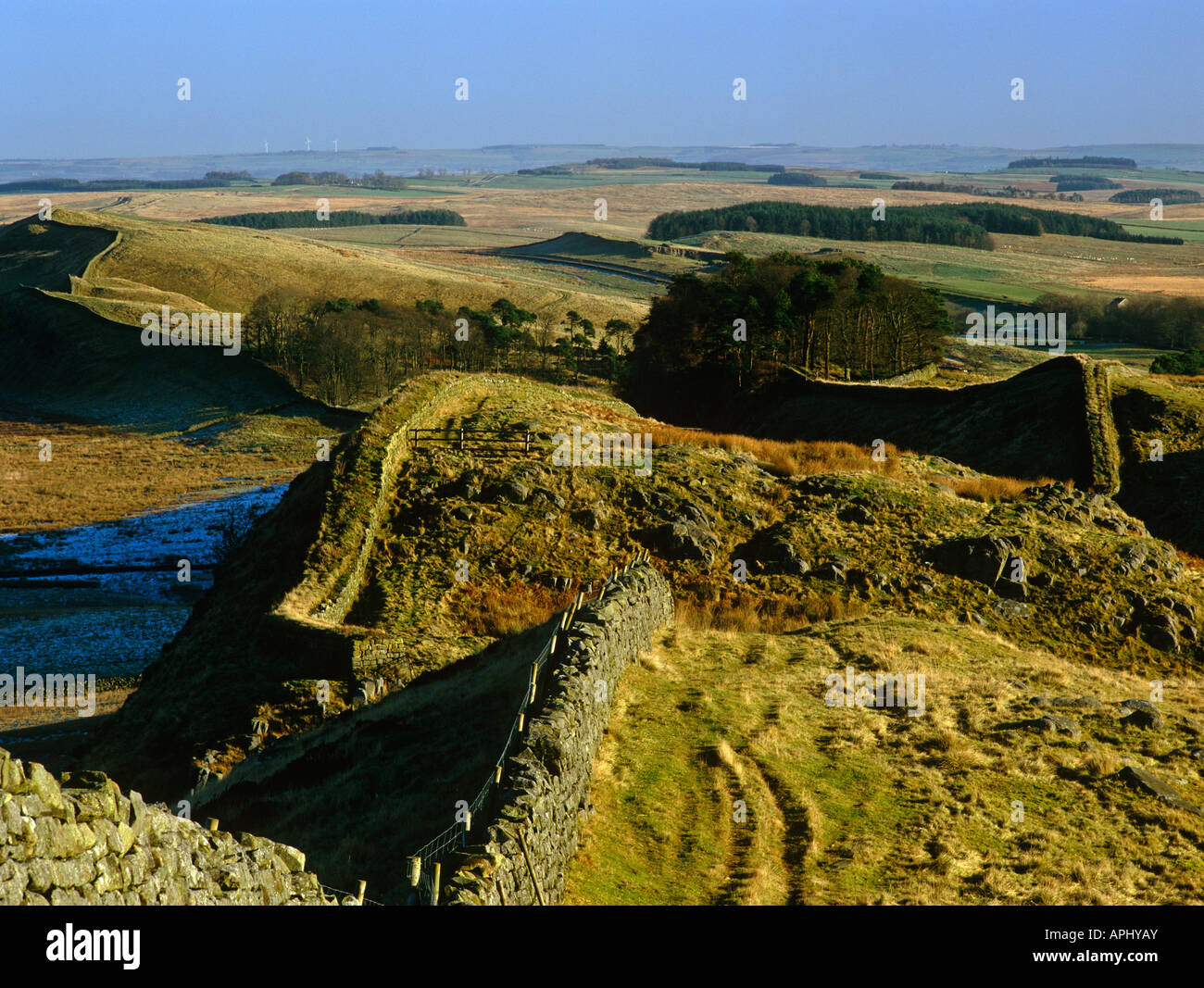 Hadrian’s wall towards housesteads fort hi-res stock photography and ...