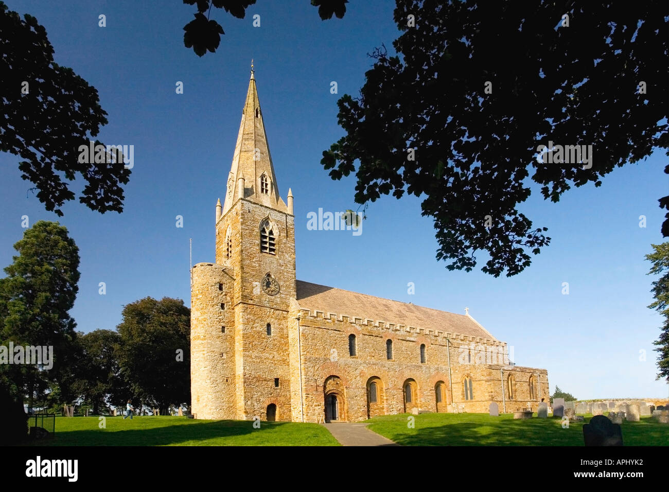 Saints church brixworth northamptonshire england hi-res stock ...