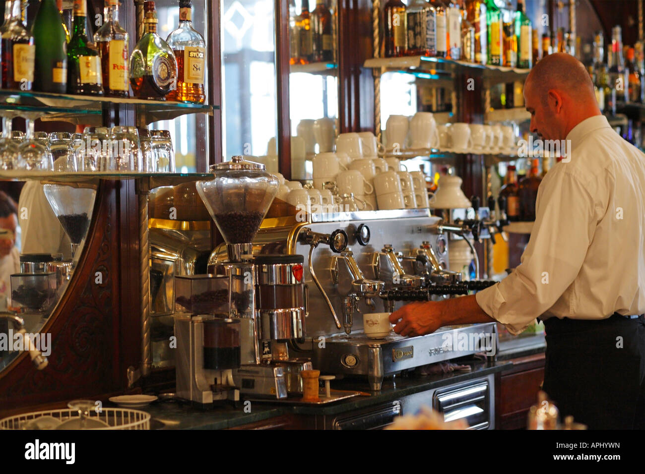 Tuscan cafe, Lucca, Italy Stock Photo - Alamy