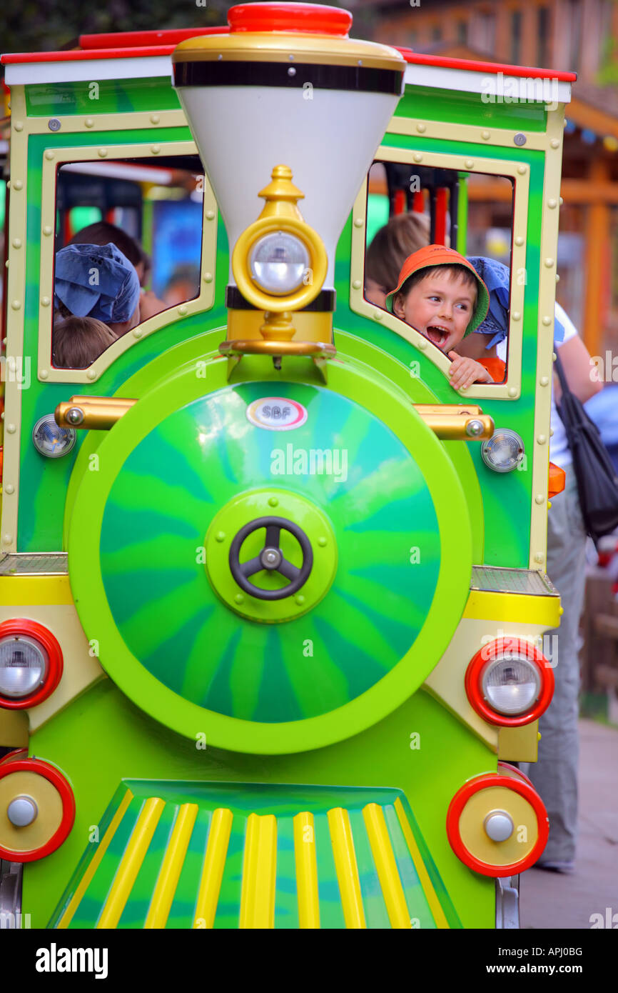 Merry go round train hi-res stock photography and images - Alamy