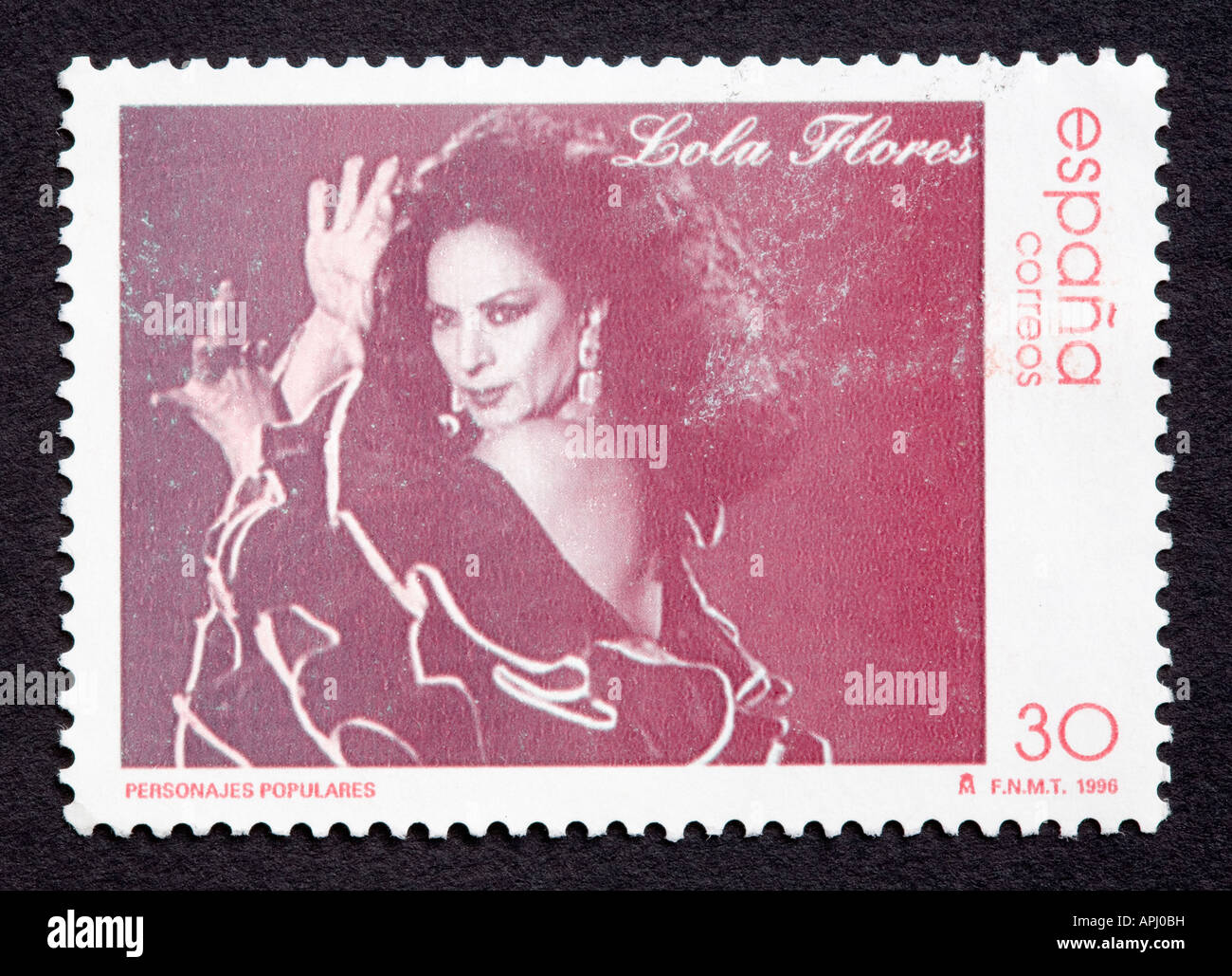 Spanish postage stamp Stock Photo - Alamy