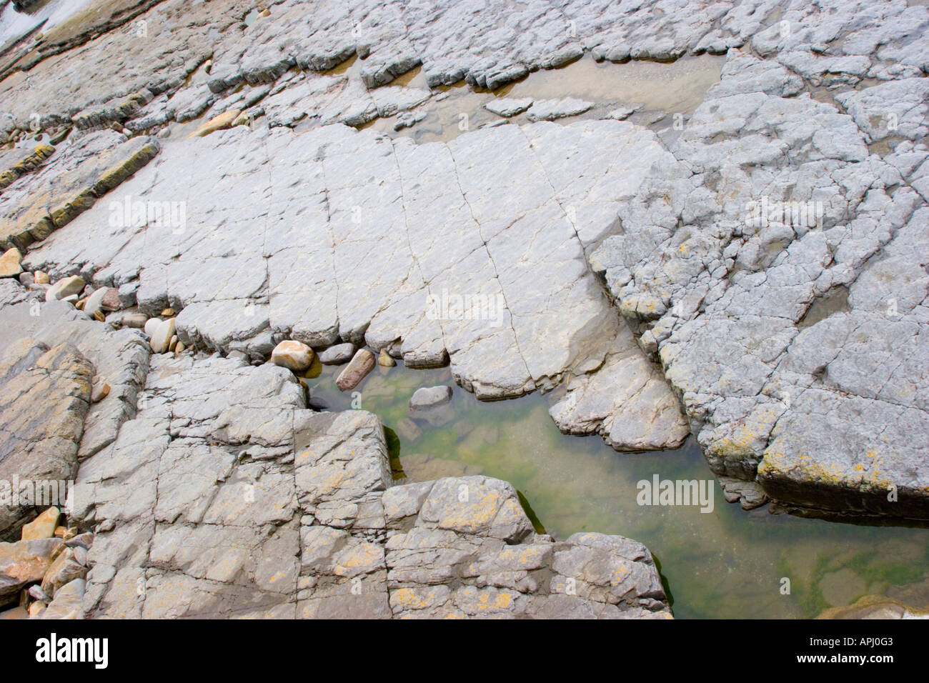The beach sand rocks and pebbles Stock Photo - Alamy