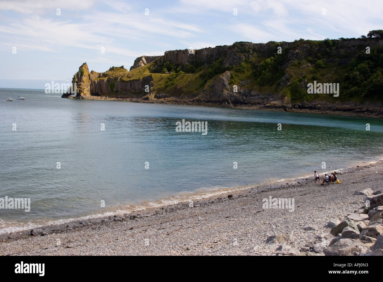 Lydstep Haven and Lydstep Point in Pembrokeshire Wales Stock Photo - Alamy