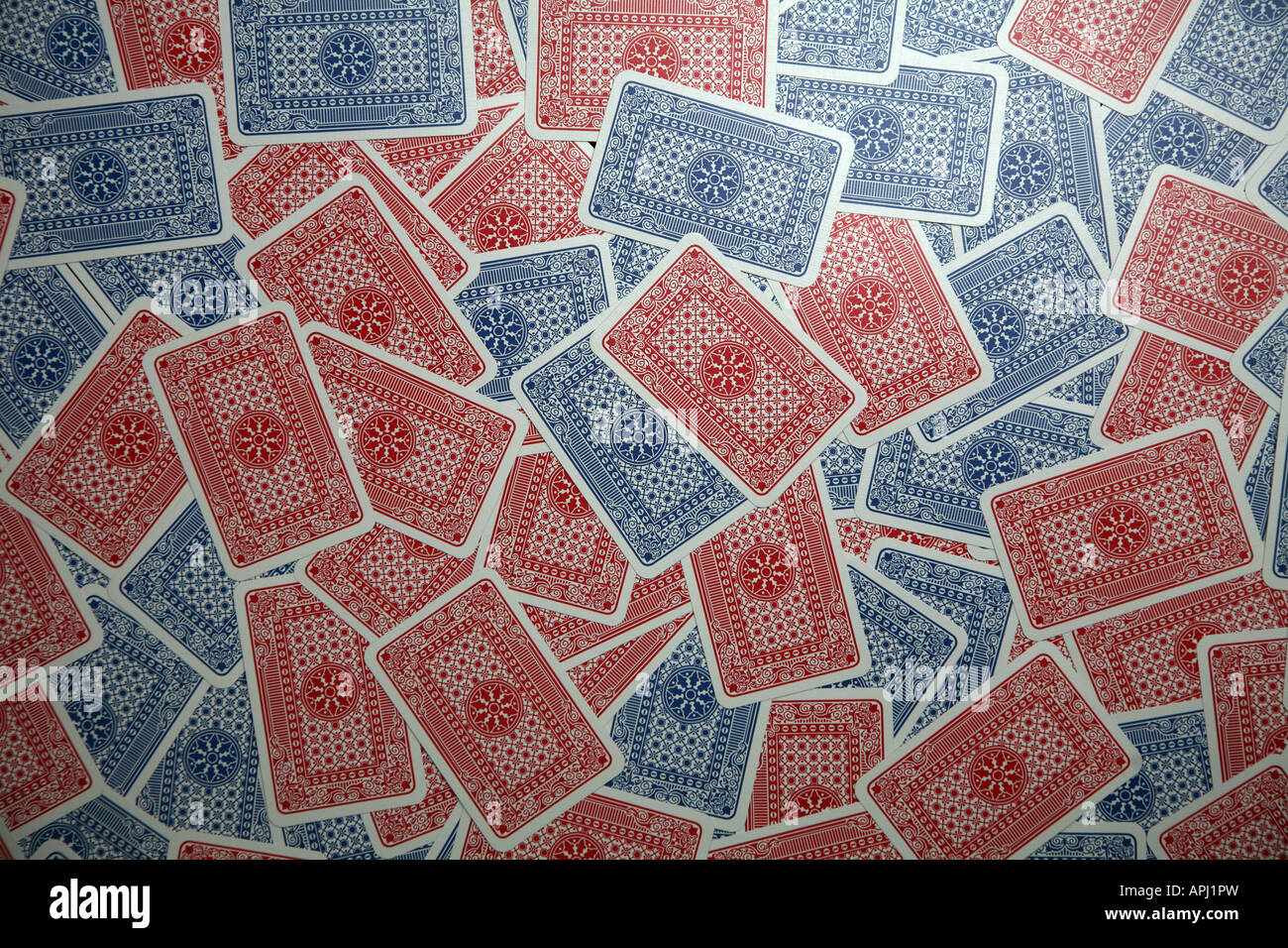 Playing card backs Stock Photo - Alamy