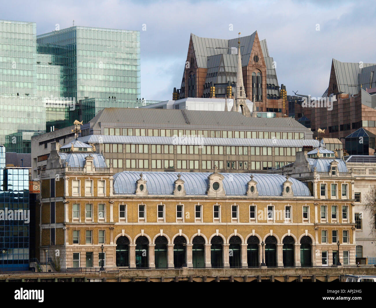 Old Billingsgate. The Renaissance style 19th-century market building ...