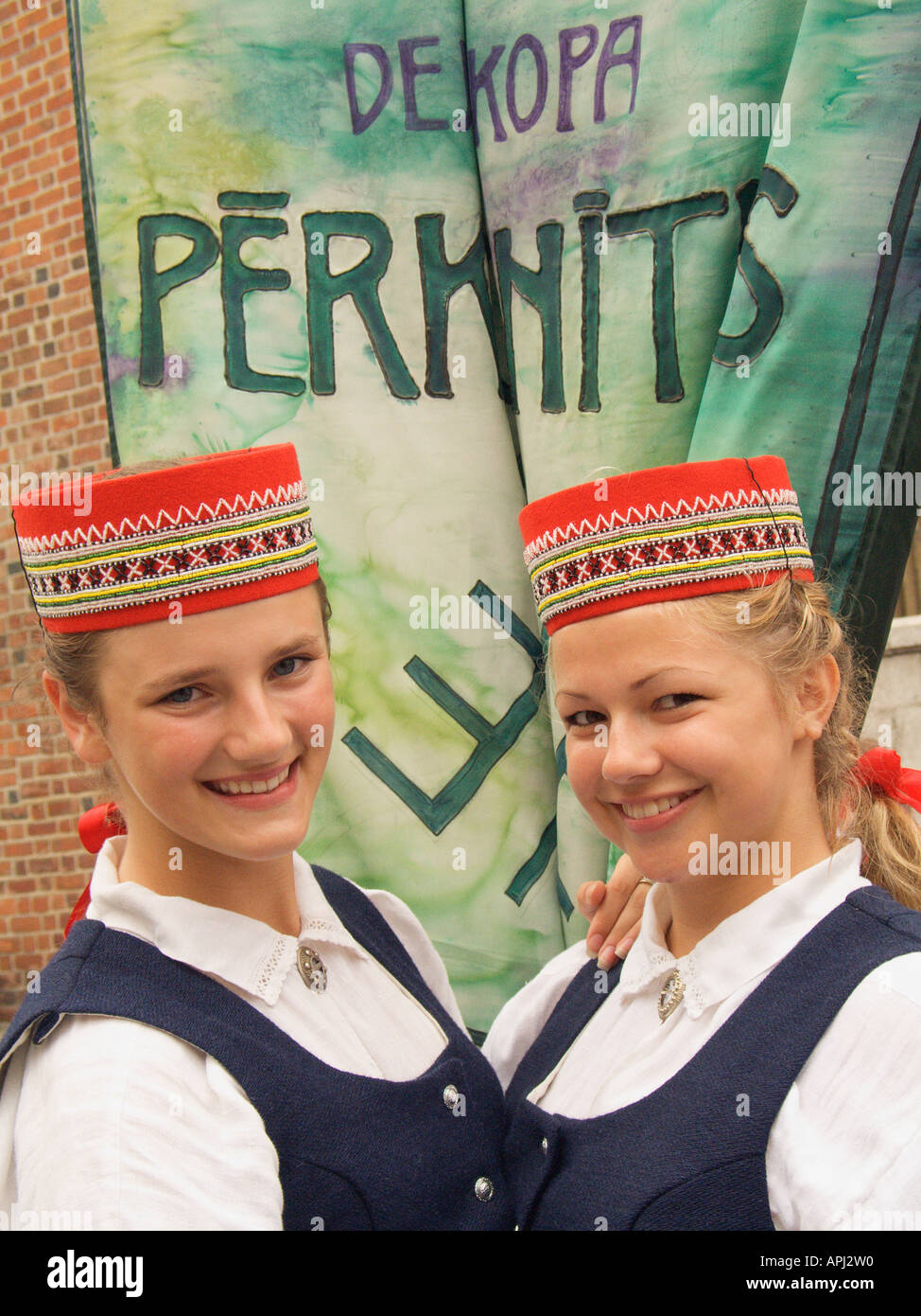 Latvian national costume hi-res stock photography and images - Alamy