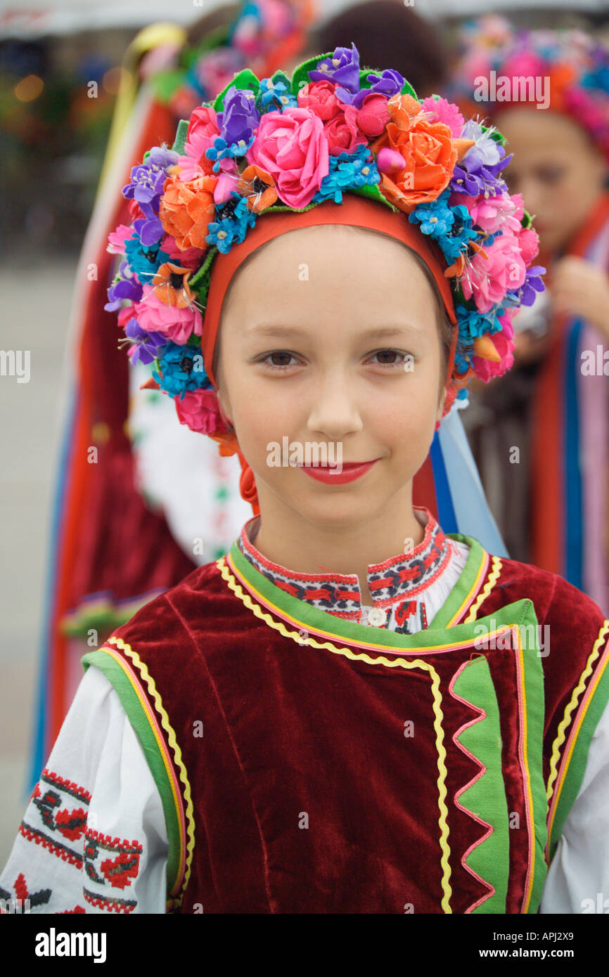Girl in Ukrainian National Costume Stock Photo - Alamy