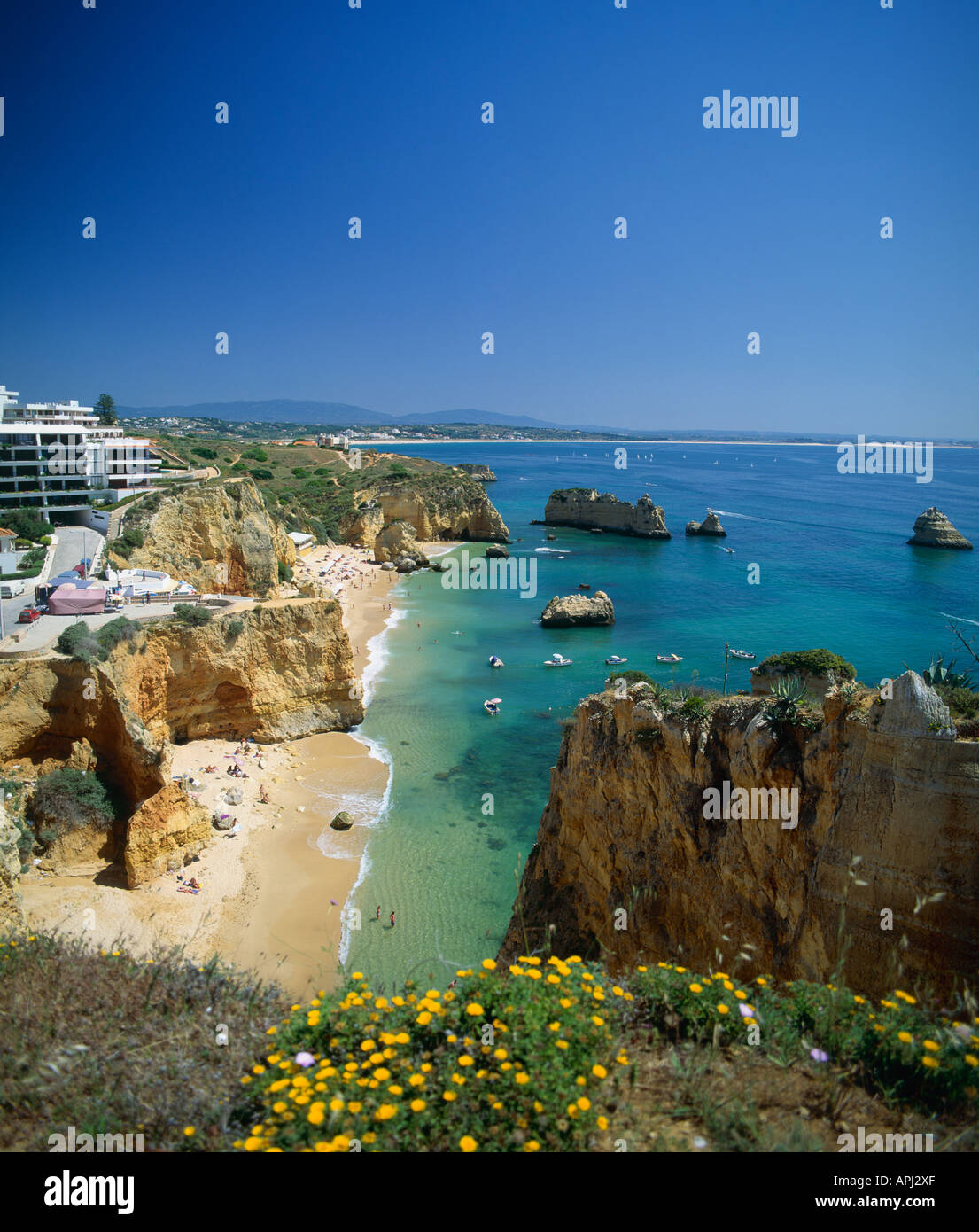 "Praia Dona Anna" beach Lagos Algarve Portugal Stock Photo - Alamy