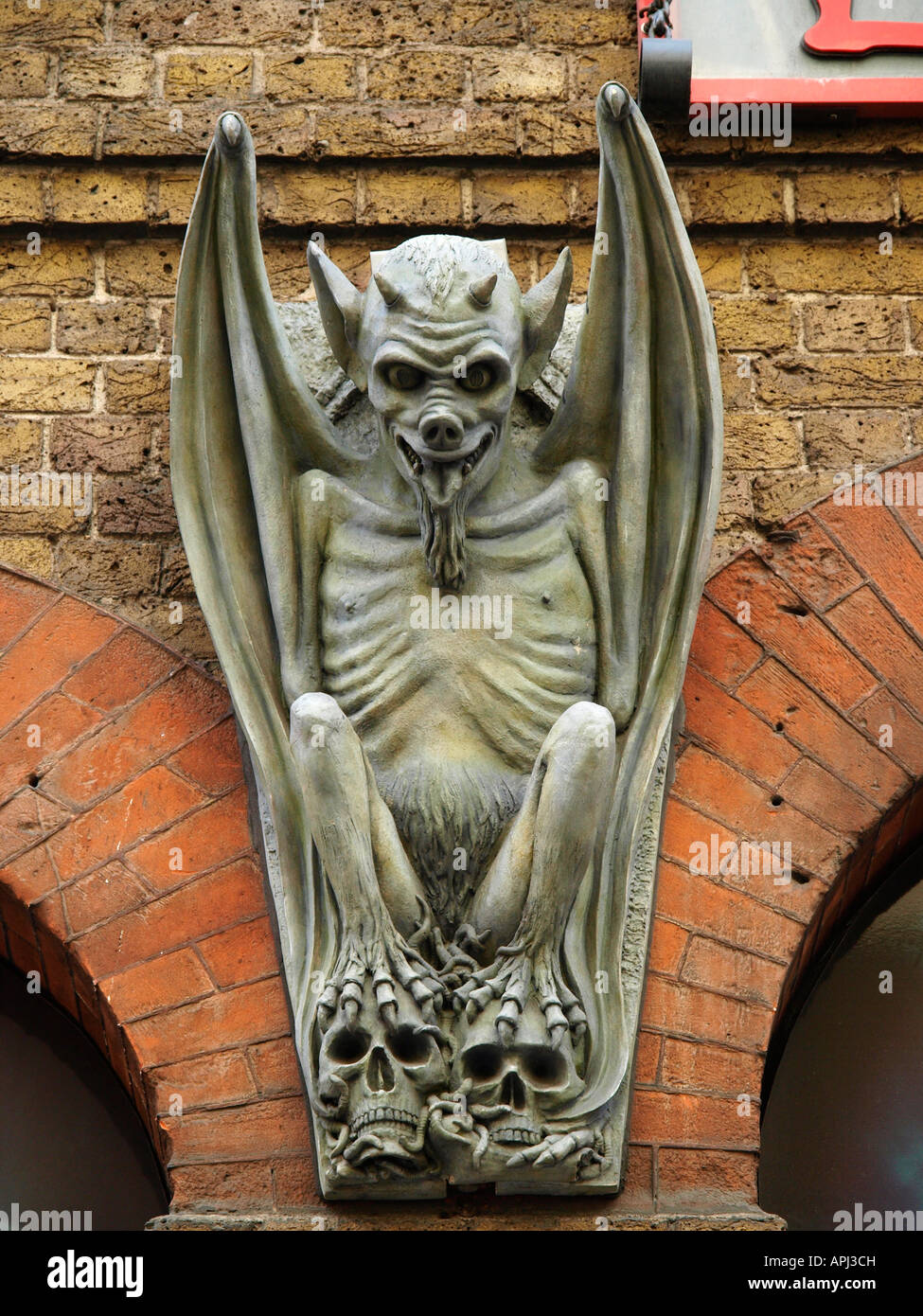 The Figure of a demon outside the London Dungeon Tooley Street SE1 ...
