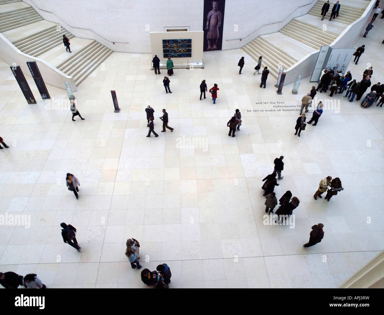 The newly enclosed Great Court British Museum London England Stock ...