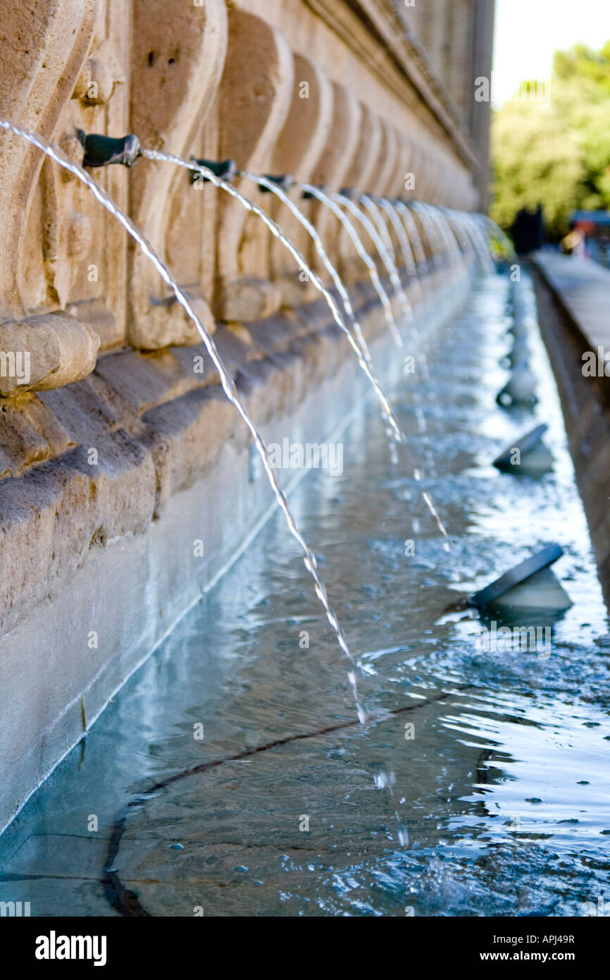 Water fountains at Basilica Maria degli Angeli Assisi Italy Stock Photo ...