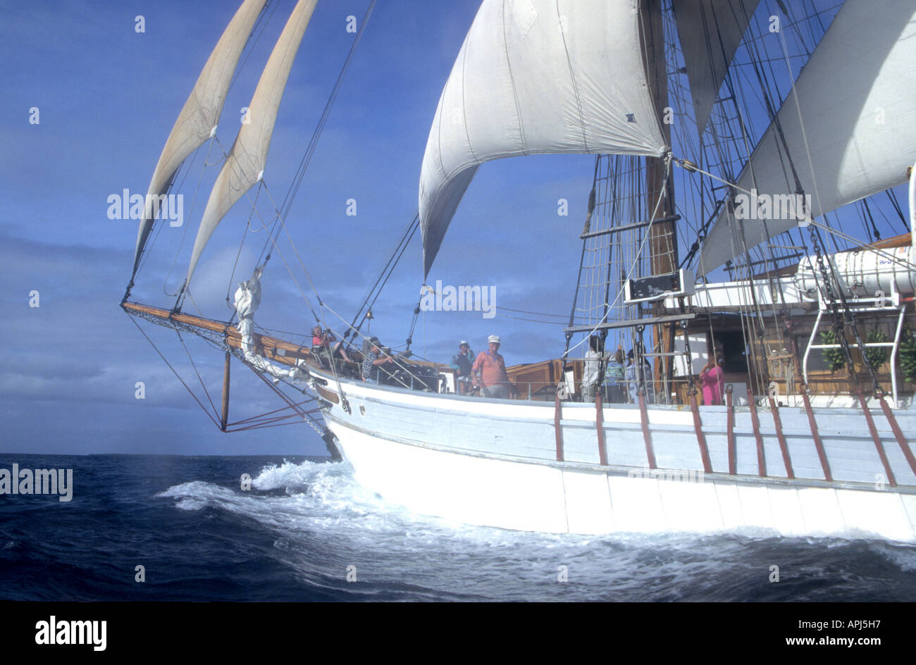 Sailing a 100 year old Brigantine,tall ship,through the Pacific Islands ...