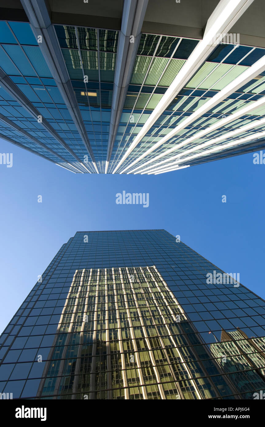 two modern buildings facing each other Vancouver British Columbia ...